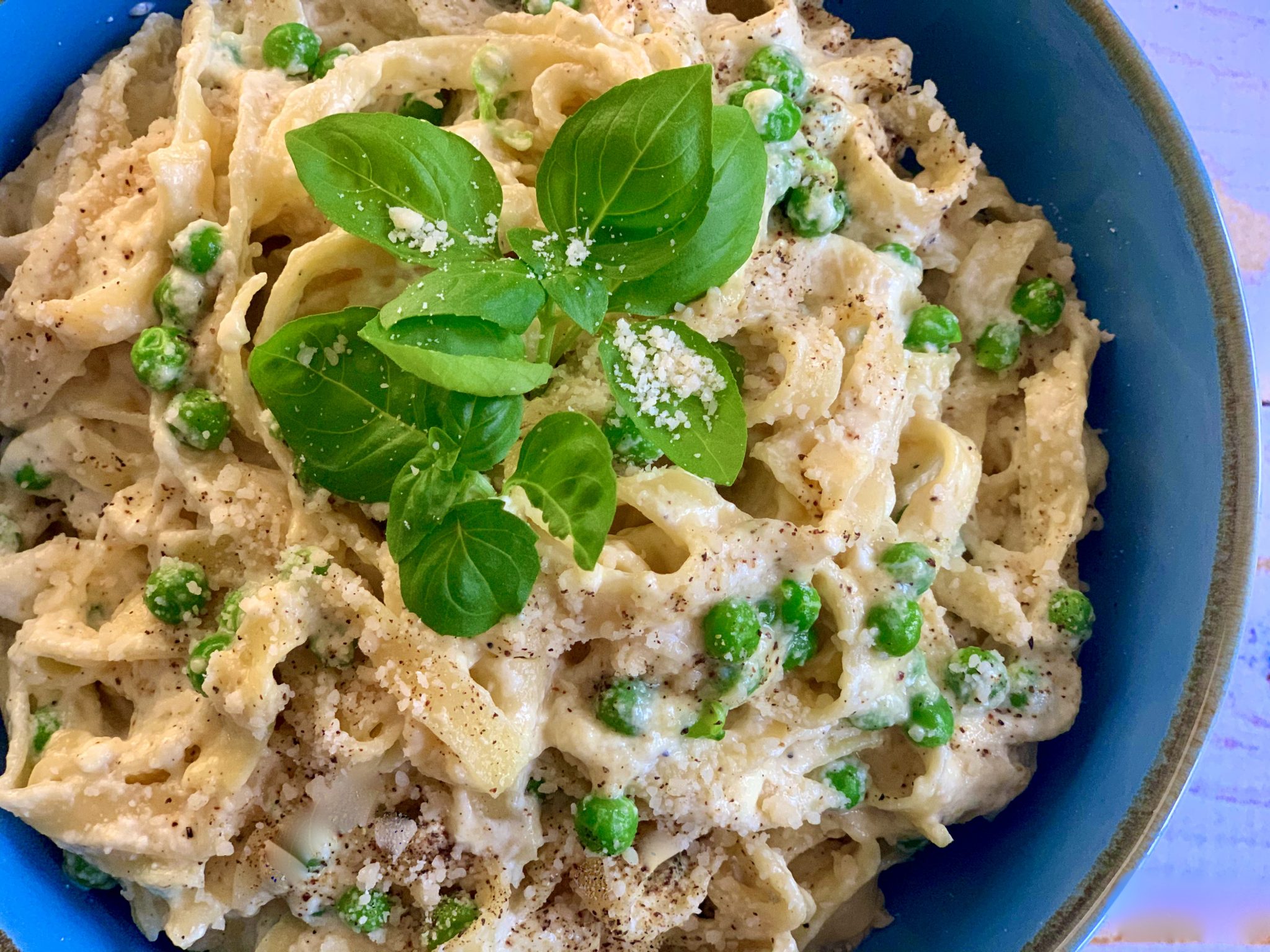 GRANDMA INFANTINO PASTA WITH RICOTTA AND PEAS - Dish off the Block