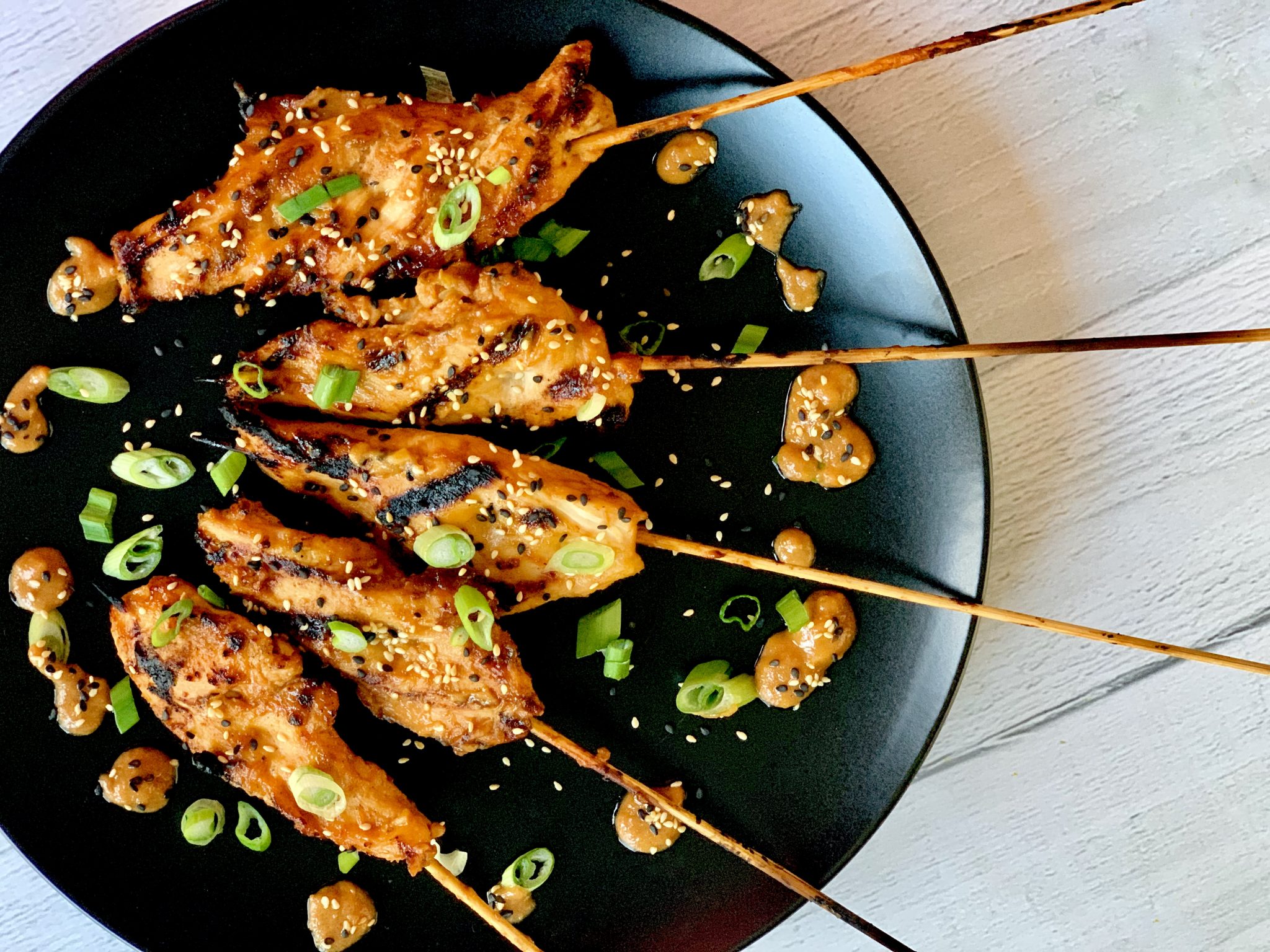 CHICKEN SATAY SKEWERS WITH THAI PEANUT SAUCE - Dish off the Block
