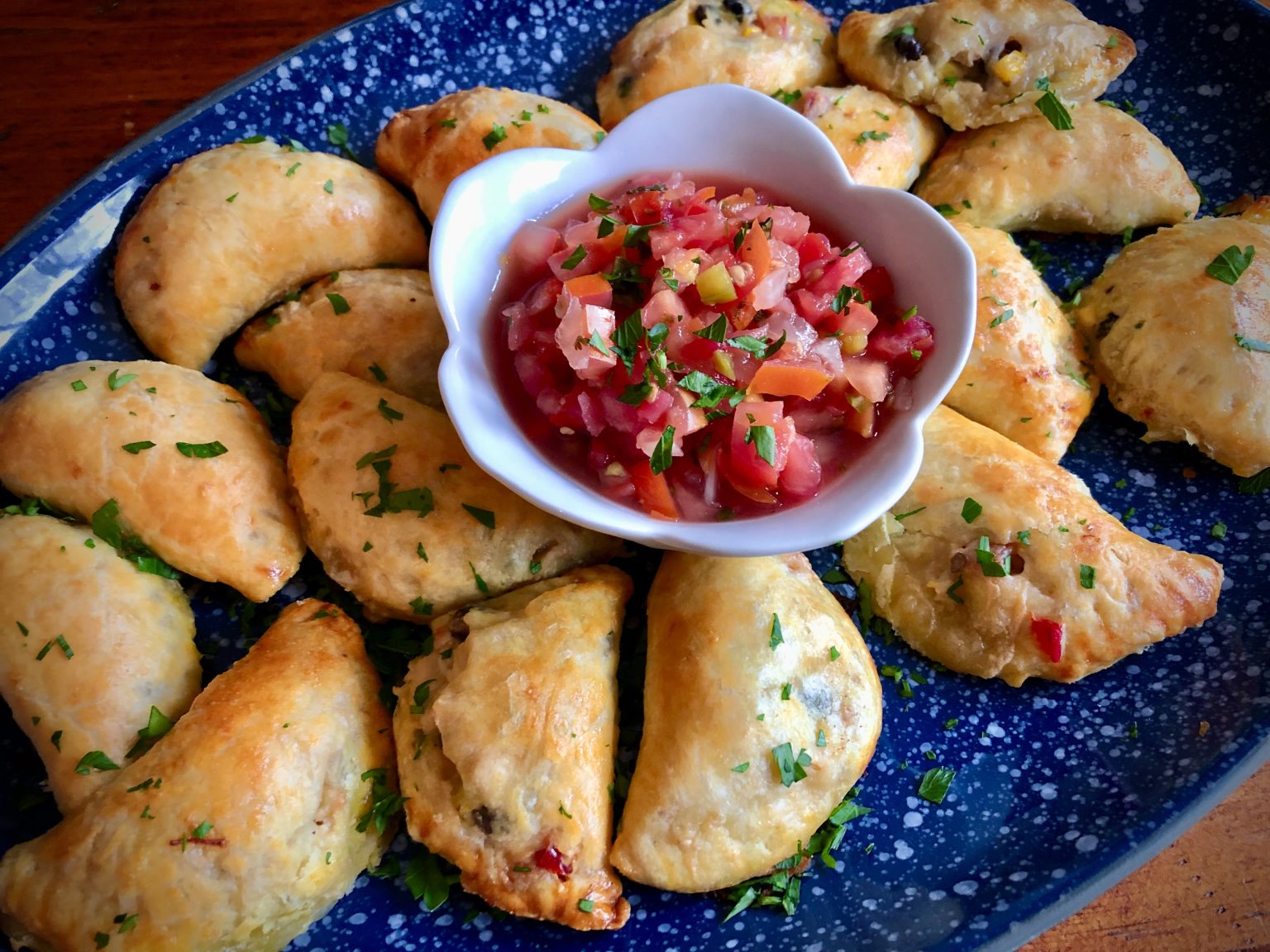 MINI CHICKEN EMPANADA BITES - Dish off the Block