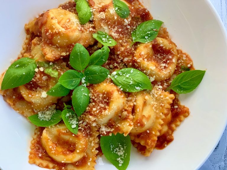 THREE CHEESE RAVIOLI - Dish off the Block