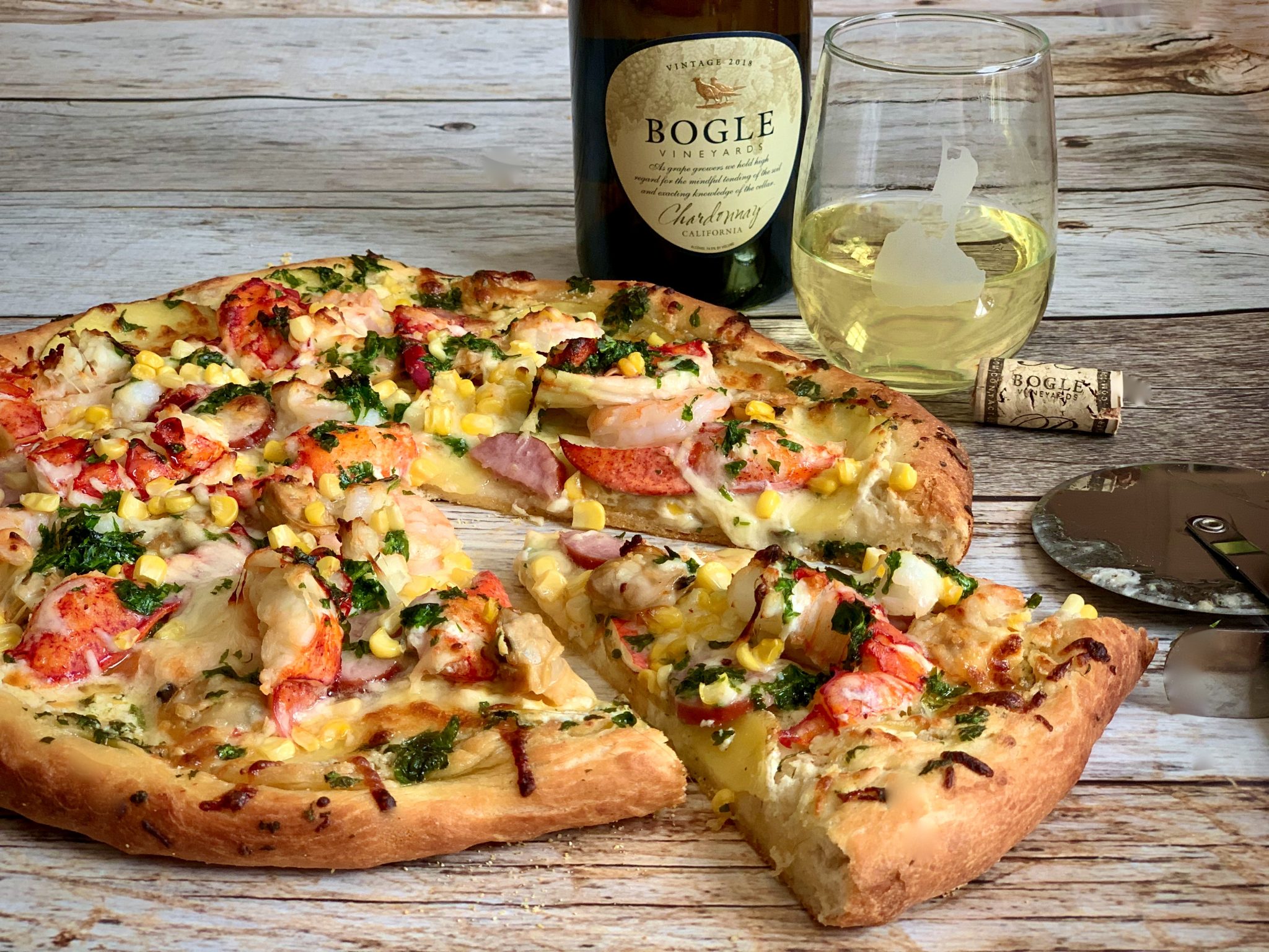 NEW ENGLAND LOBSTER BOIL PIZZA - Dish off the Block