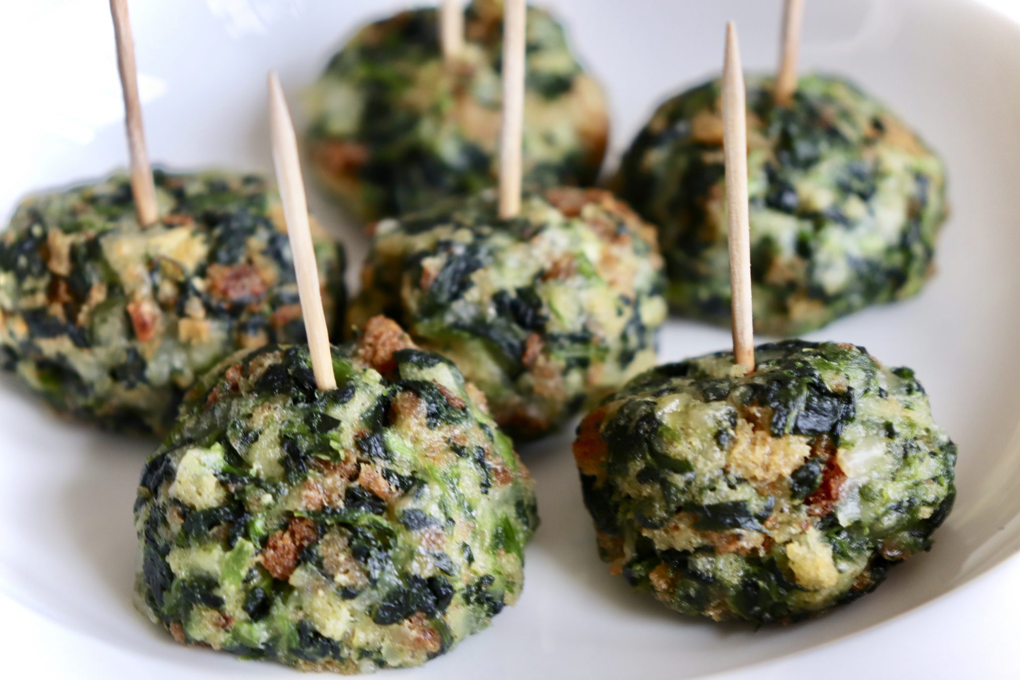 SPINACH BALLS - Dish off the Block