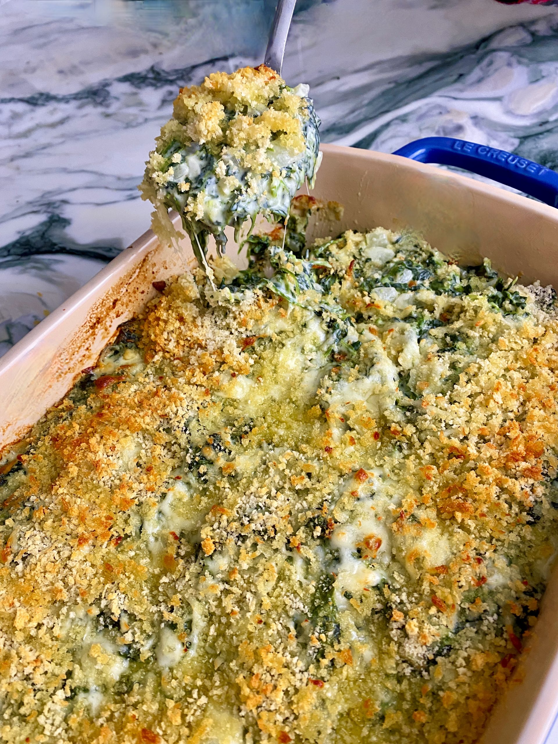 CREAMED SPINACH CASSEROLE - Dish off the Block