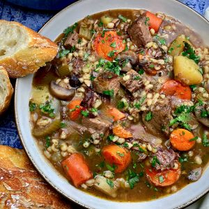 LEFTOVER PRIME RIB - BEEF BARLEY SOUP - Dish off the Block