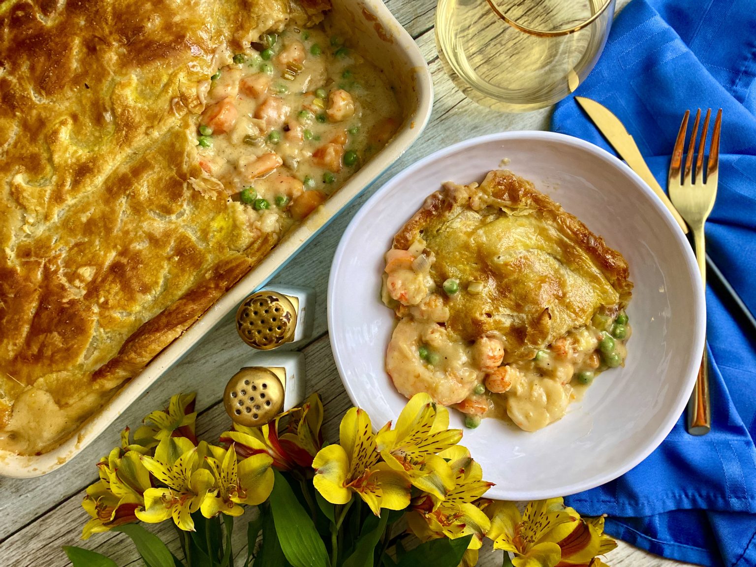 Seafood Pot Pie Dish Off The Block