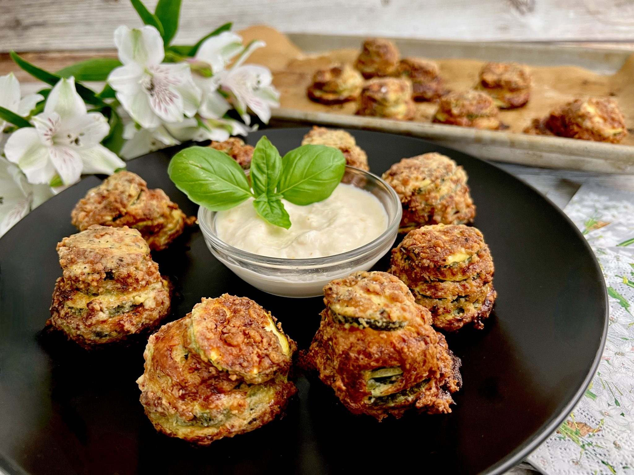 ZUCCHINI STACKS WITH HORSERADISH SAUCE - Dish off the Block