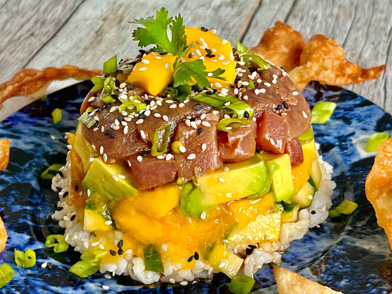 AHI MANGO TUNA TOWERS - Dish off the Block