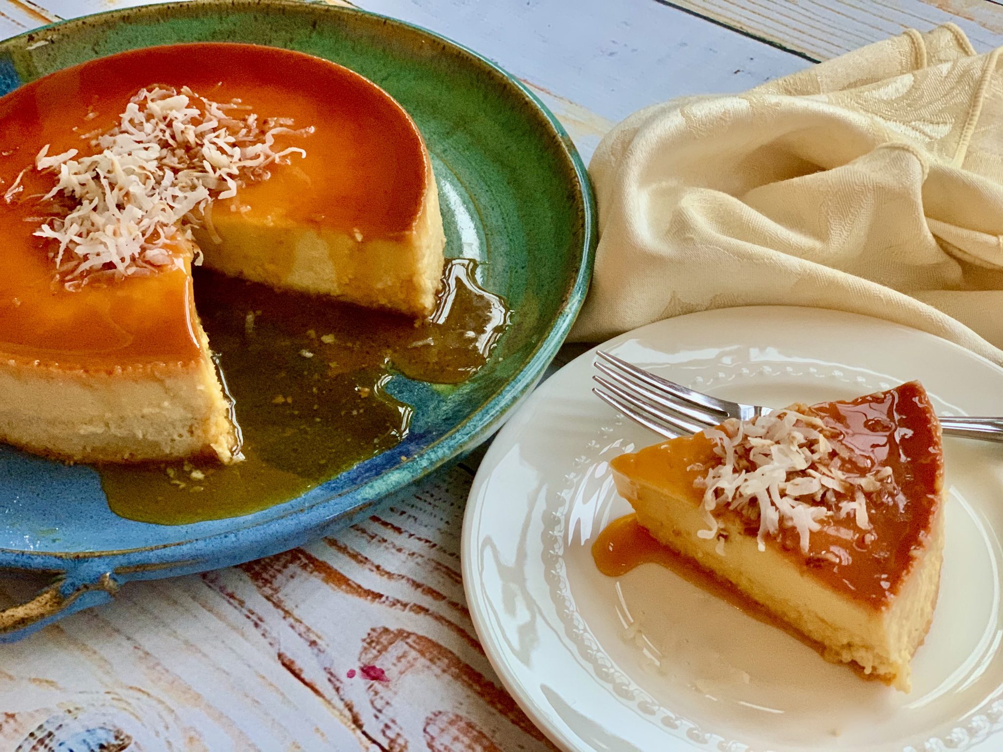 ABUELA ADELFA'S FLAN DE COCO (COCONUT FLAN) - Dish off the Block