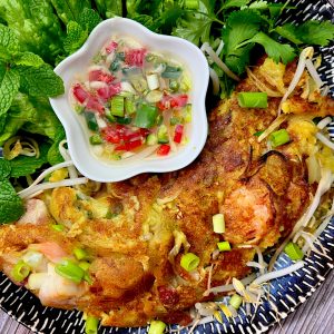 BÁNH XÈO (VIETNAMESE CREPES WITH SHRIMP AND PORK) - Dish off the Block