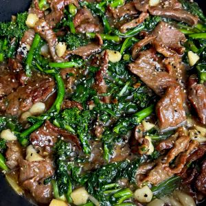 BEEF AND BROCCOLI RABE STIR FRY - Dish off the Block
